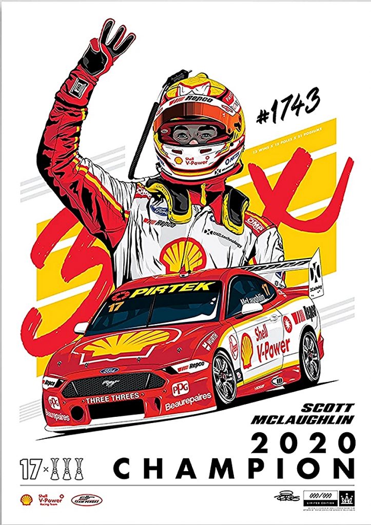 Shell V-Power Racing Team ‘Scott McLaughlin 2020 Champion’ Illustrated ...