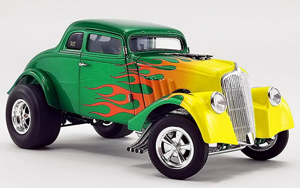 Rat Fink 1933 Willys Gasser – Green with Flames – Riverina Model Cars Plus