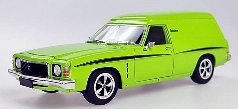 Holden HJ 1975 Sandman Panelvan – Lime Green – Riverina Model Cars Plus