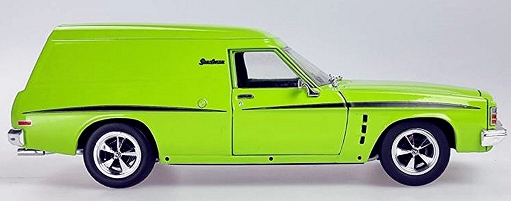 Holden HJ 1975 Sandman Panelvan – Lime Green – Riverina Model Cars Plus