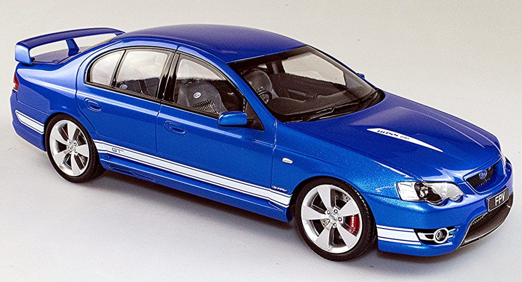 FPV BF GT – Shockwave Blue with Winter White Stripes – Riverina Model ...