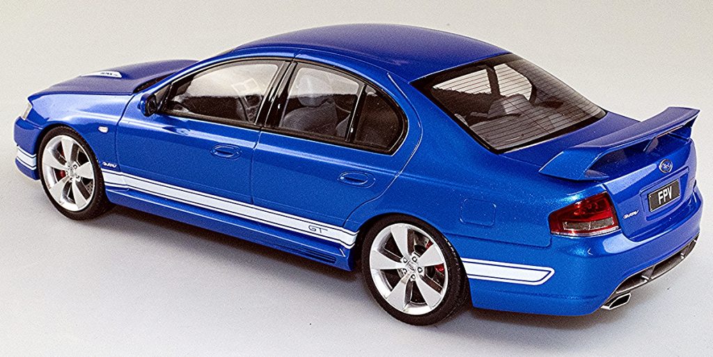 FPV BF GT – Shockwave Blue with Winter White Stripes – Riverina Model ...