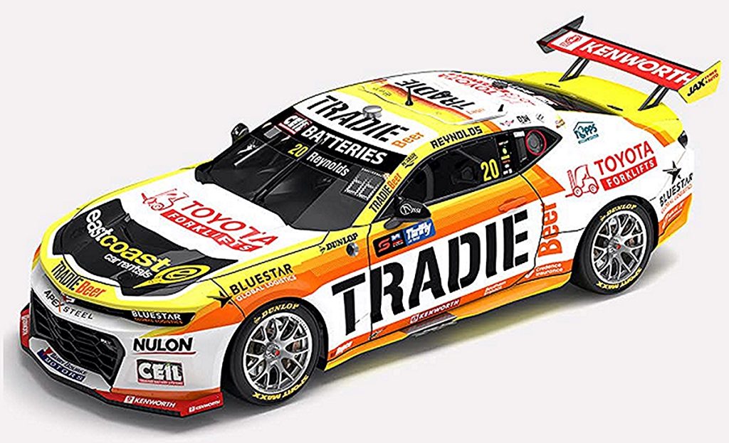 Tradie Beer Racing #20 Chevrolet Camaro ZL1 2024 Repco Supercars ...