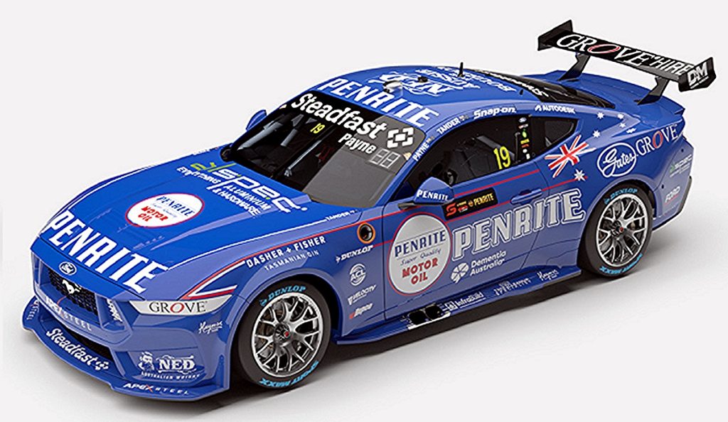Penrite Racing #19 Ford Mustang GT 2024 Penrite Oil Sandown 500 Retro ...