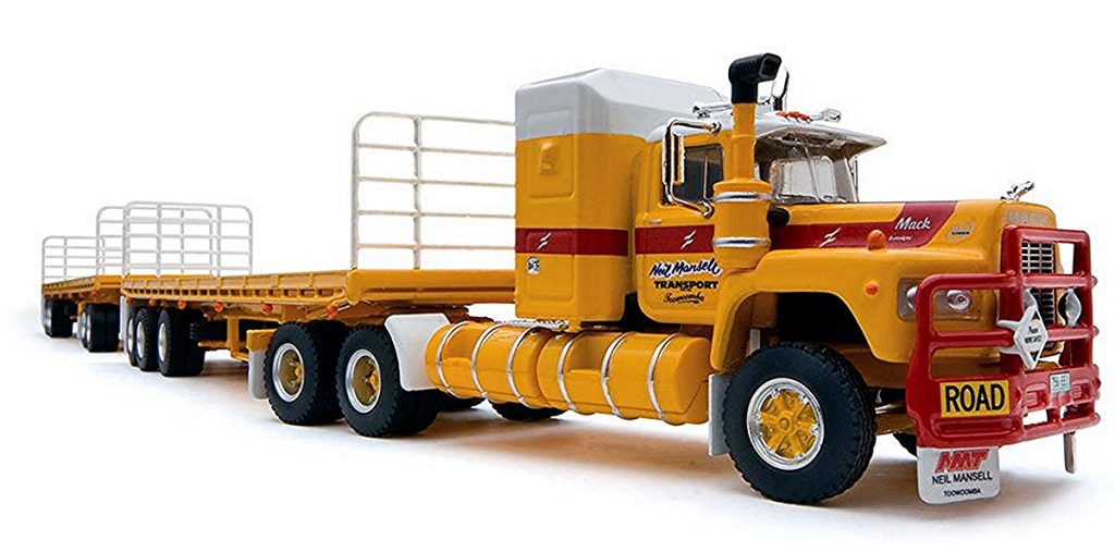 Neil Mansell Freight Road Train, Prime Mover, 2 trailers and Dolly ...