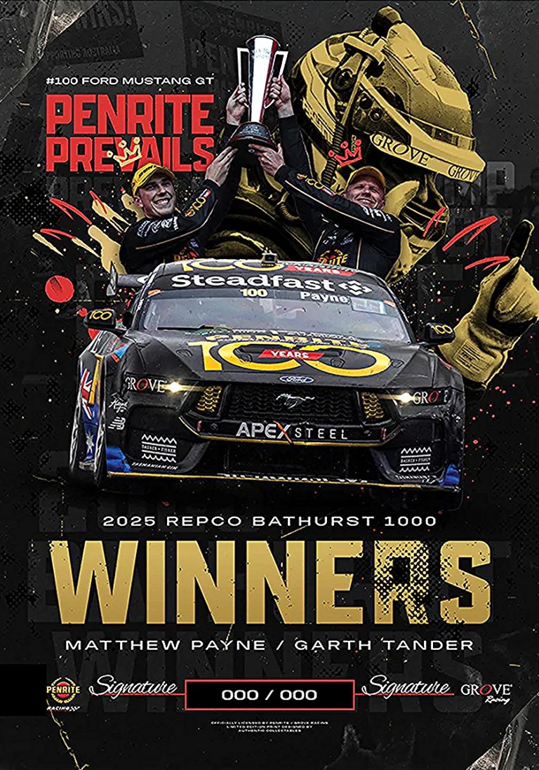 Penrite Racing 2025 Repco Bathurst 1000 Winners Signed Limited Edition ...
